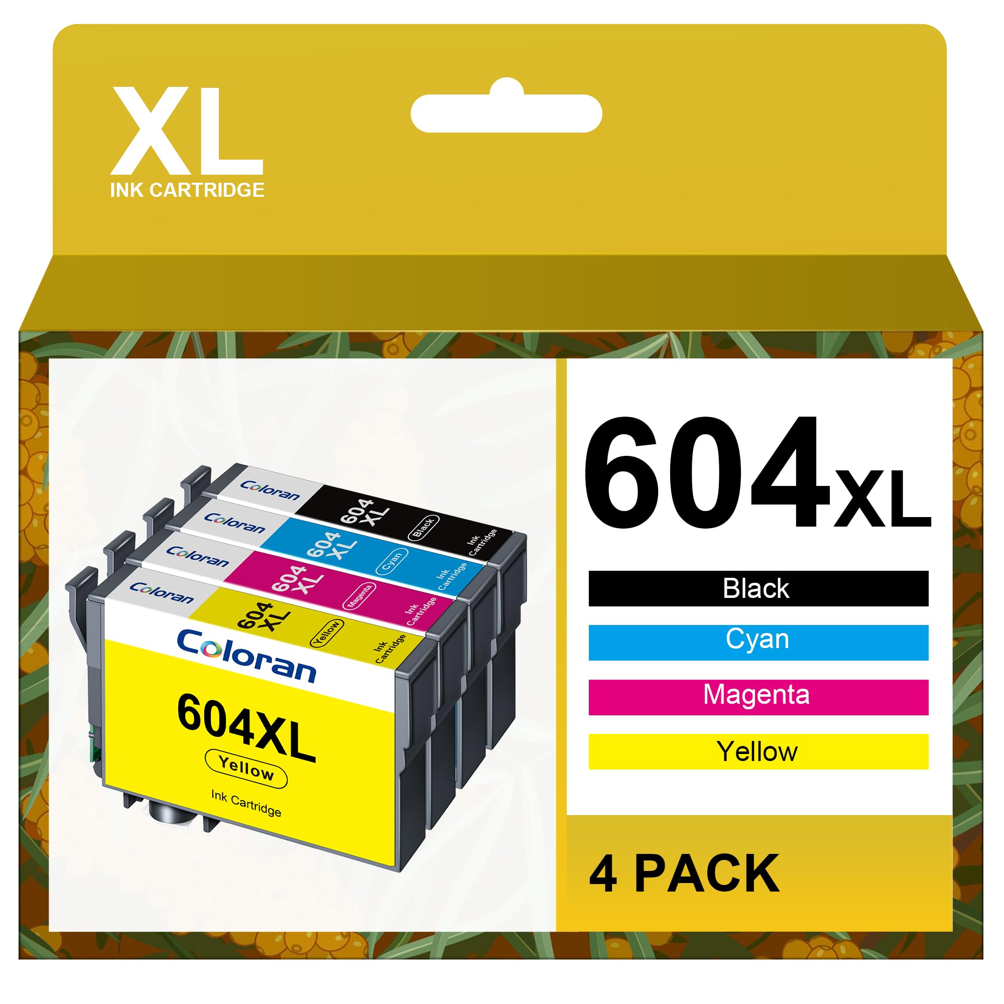 604XL Ink Cartridges Replacement for Epson 604 XL Ink Cartridge for ...