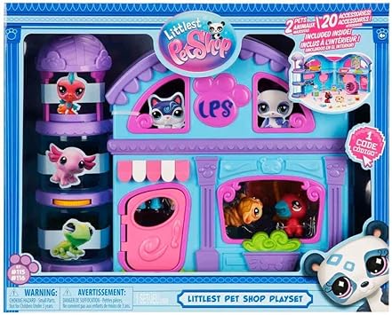 Amazon.com: Littlest Pet Shop Playset - LPS Gen 7, Authentic Mystery ...