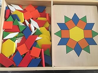 Melissa & Doug Pattern Blocks and Boards Classic Toy, Developmental Toy ...