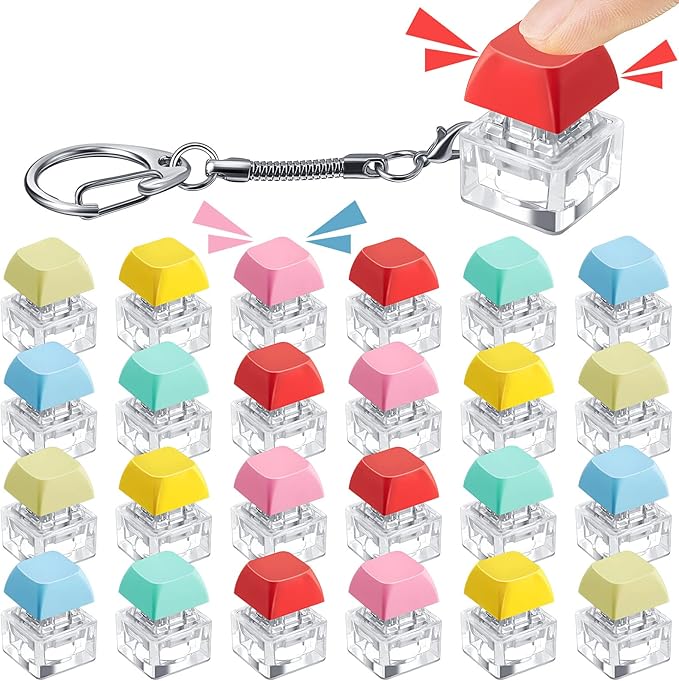 Amazon.com: Nosiny 24 Pcs Fidget Toys Keyboard for Adults Kids Keyboard ...