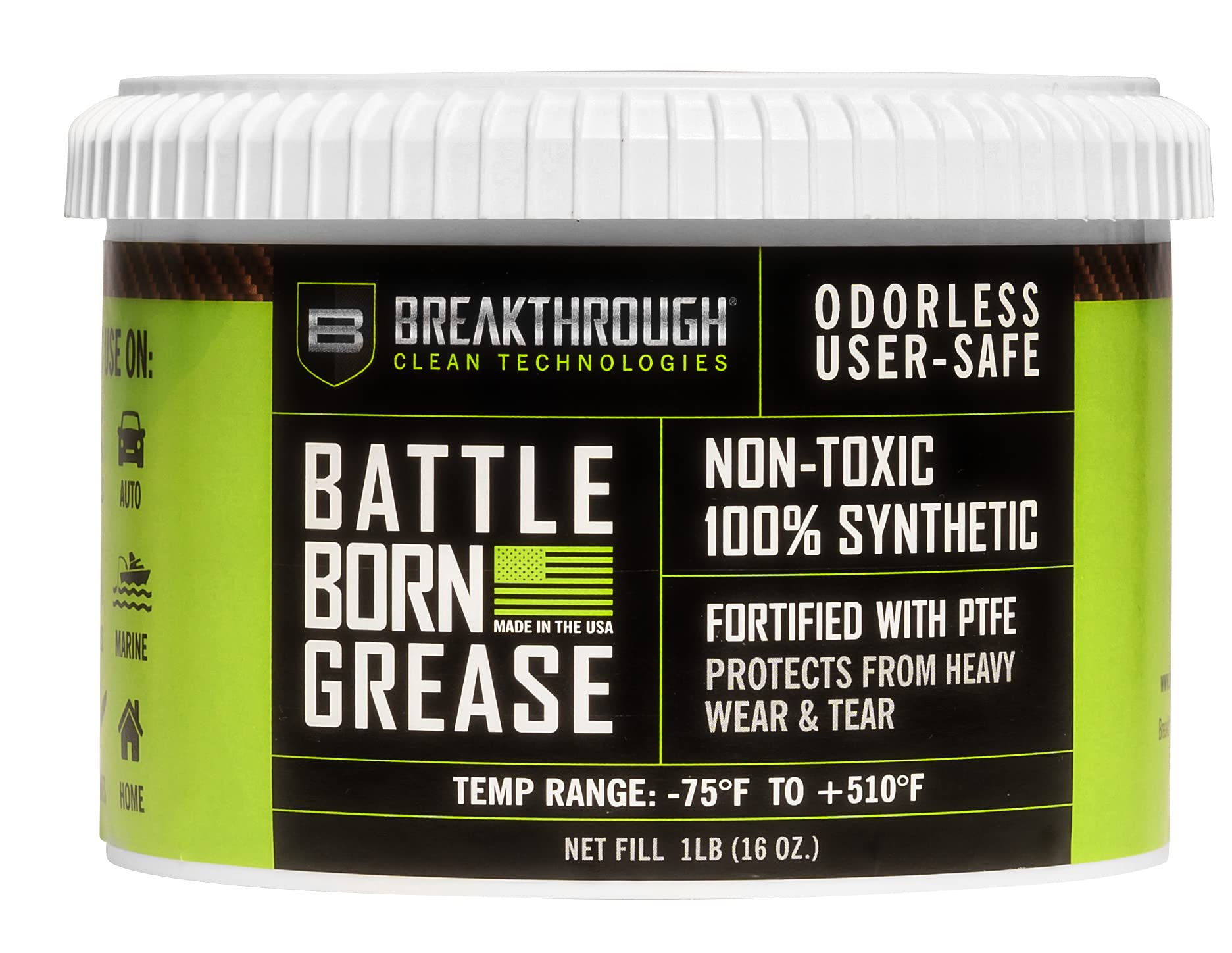 Buy Breakthrough Clean Battle Born Grease - Lubricant Fortified with ...