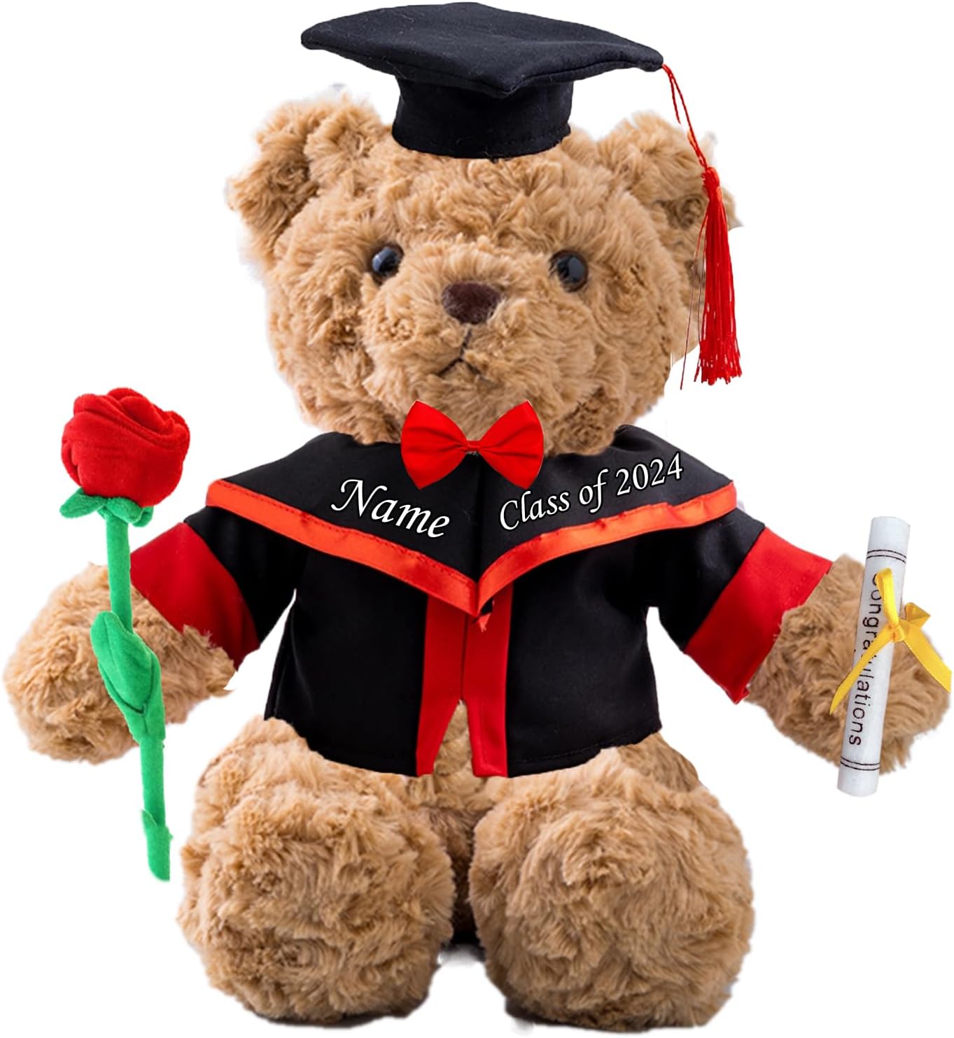 Amazon.com: Personalized Gifts Teddy Bear with Customized Text ...