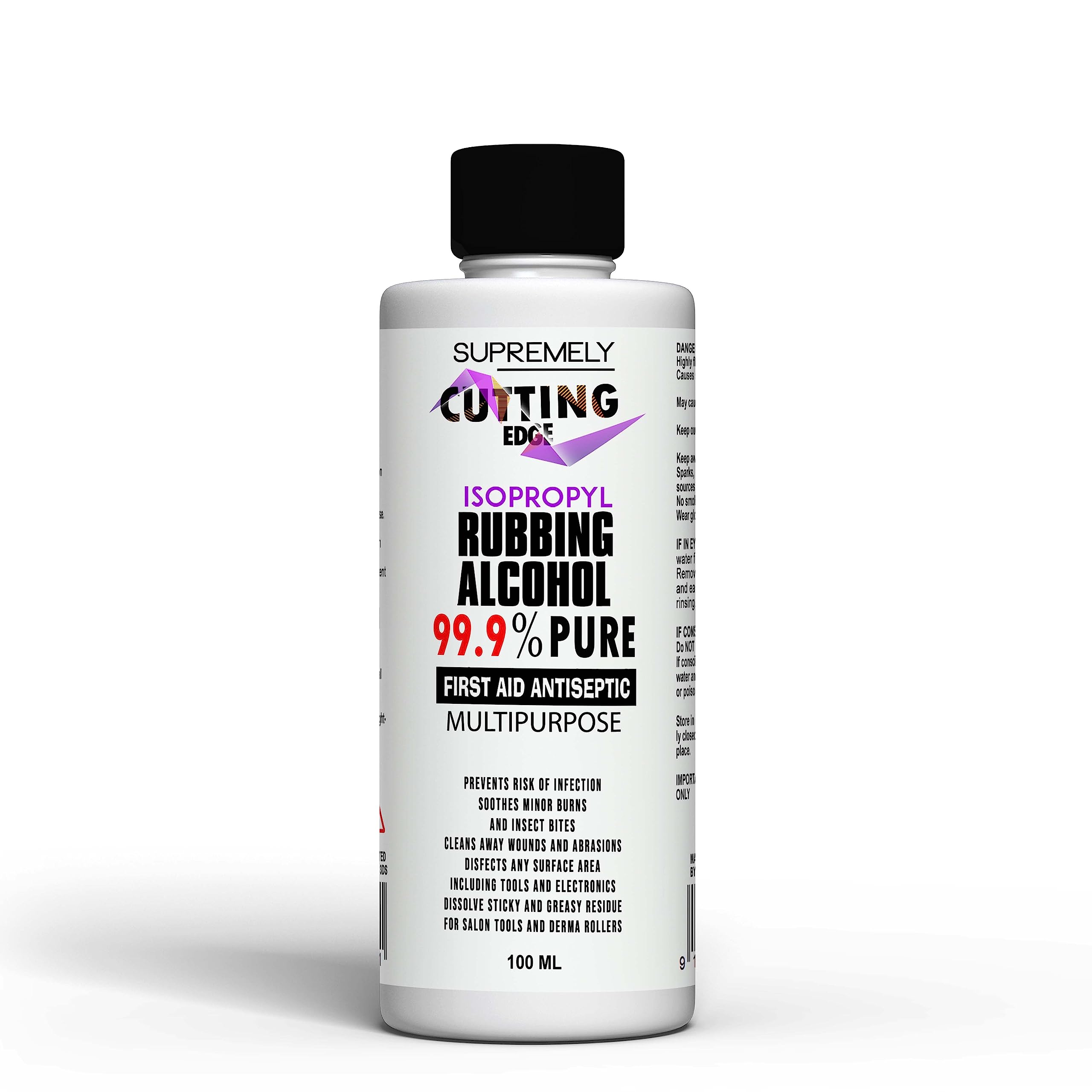 Isopropyl Rubbing Alcohol 99.9% Multipurpose First Aid Antiseptic ...