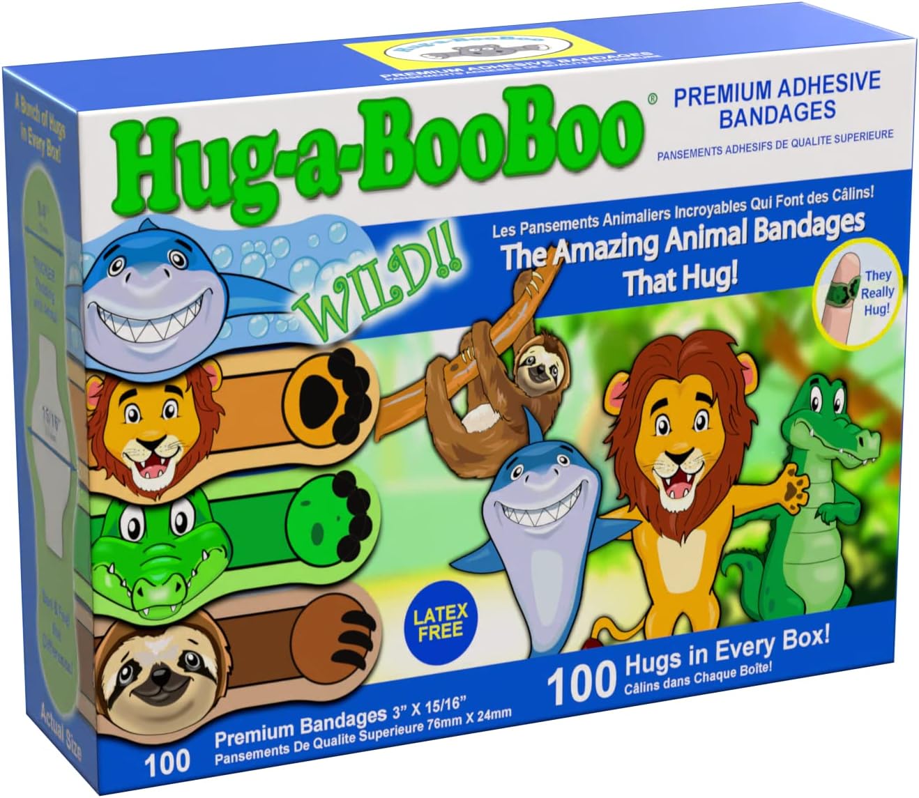 Amazon.com: Hug-a-BooBoo Bandages Original and "Wild!" Versions 1000ct ...