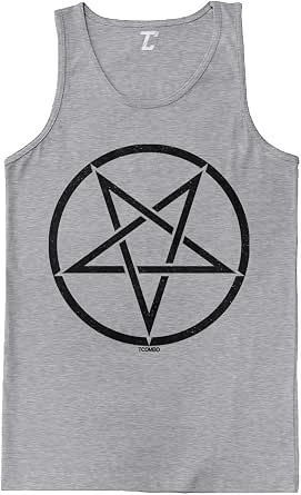 Amazon.com: Satanic Pentagram - Heavy Metal 666 Badass Men's Tank Top ...