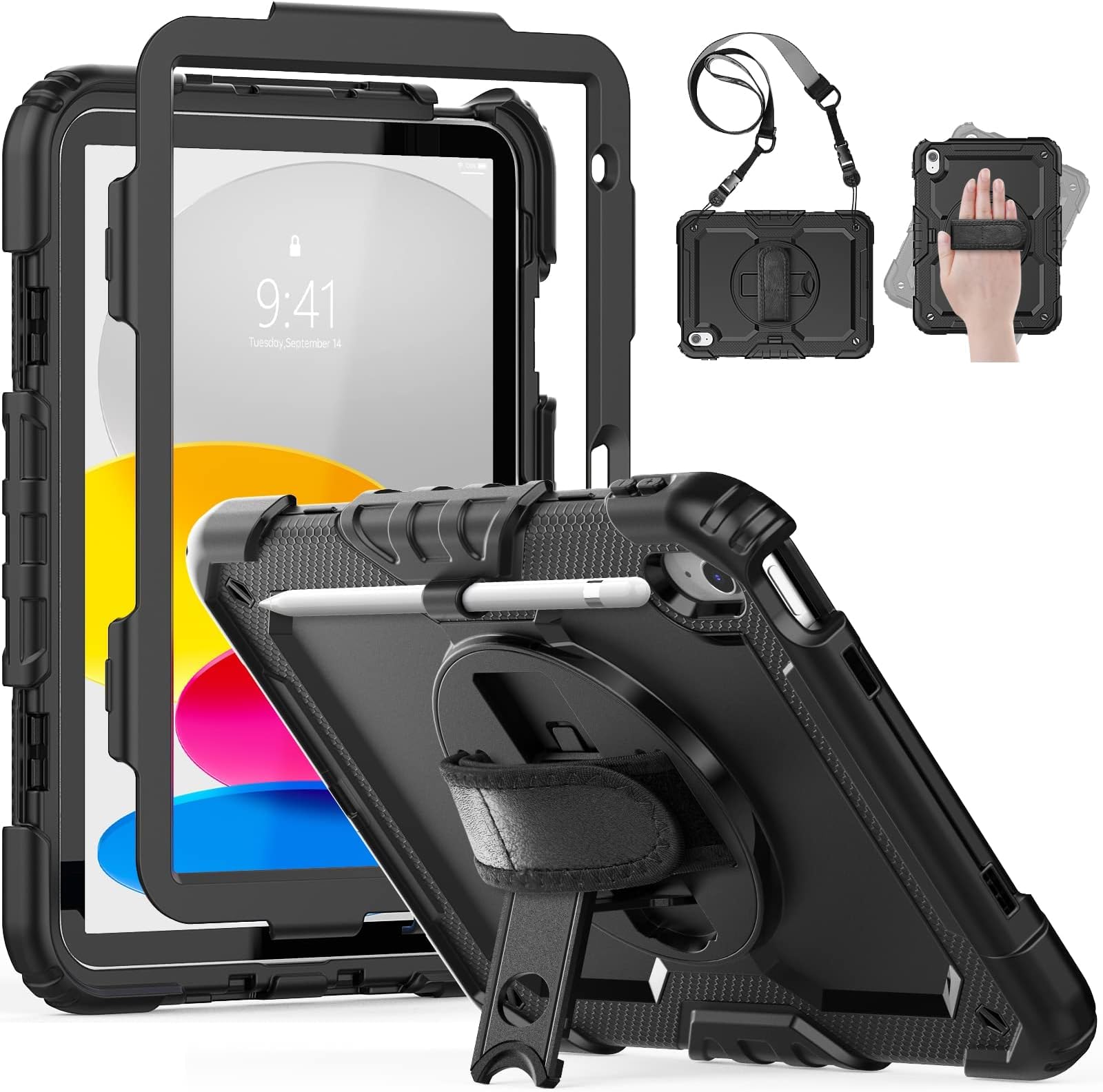 HXCASEAC Shockproof iPad 10th Generation Case 10.9 inch 2022, iPad 10 ...