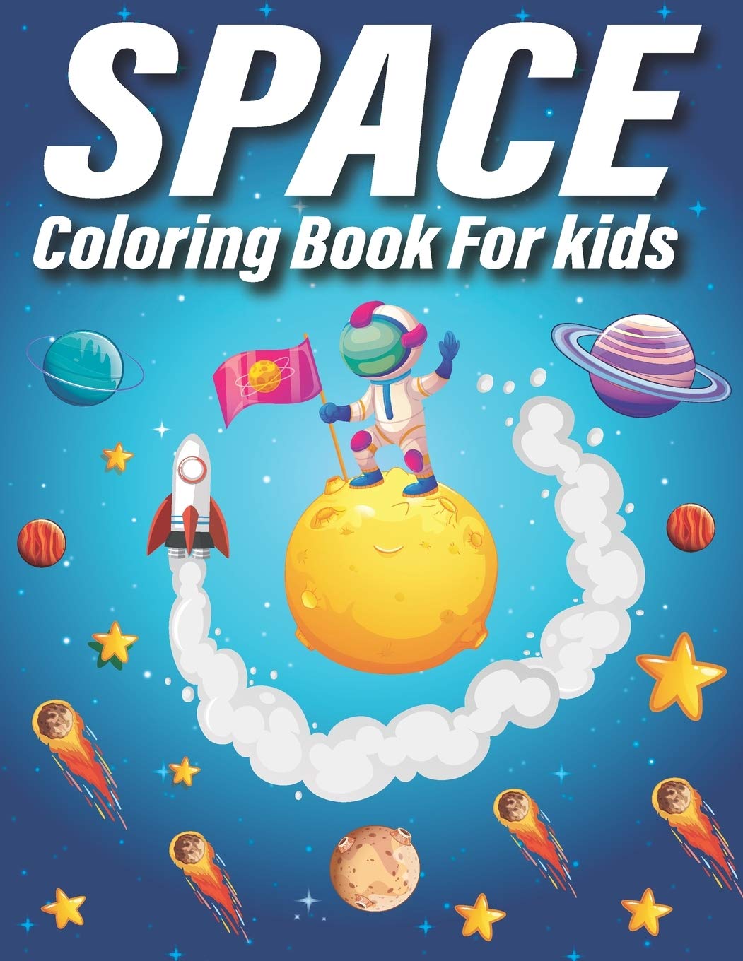 Buy Space Coloring Book For Kids: Beautiful Space Coloring With Planets ...