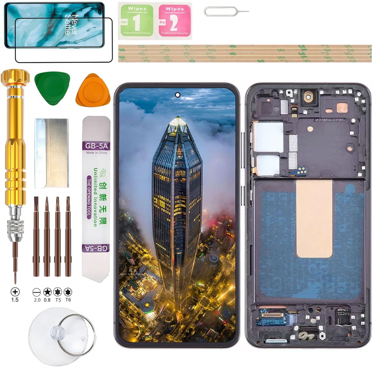 Amazon.com: (Without Fingerprint) LCD Display Assembly for Samsung ...