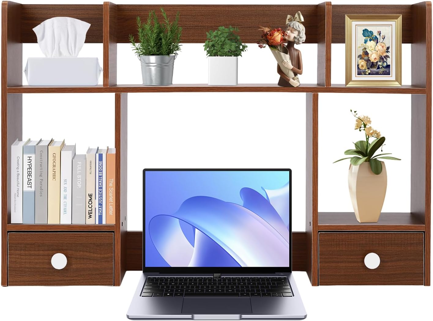 Amazon.com: YETINGSHOP Desktop Organizer, Office Storage Rack, Stand ...