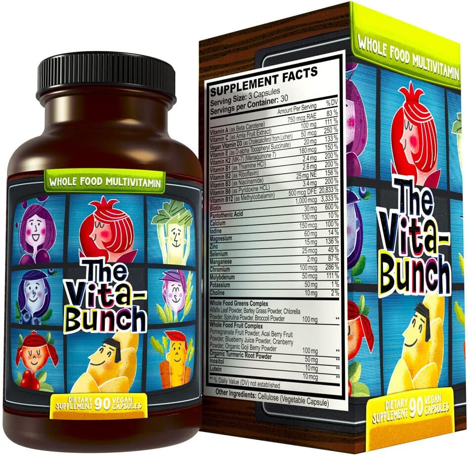 Amazon.com: Whole Food Multivitamin Fruit & Super Greens All-in-one ...