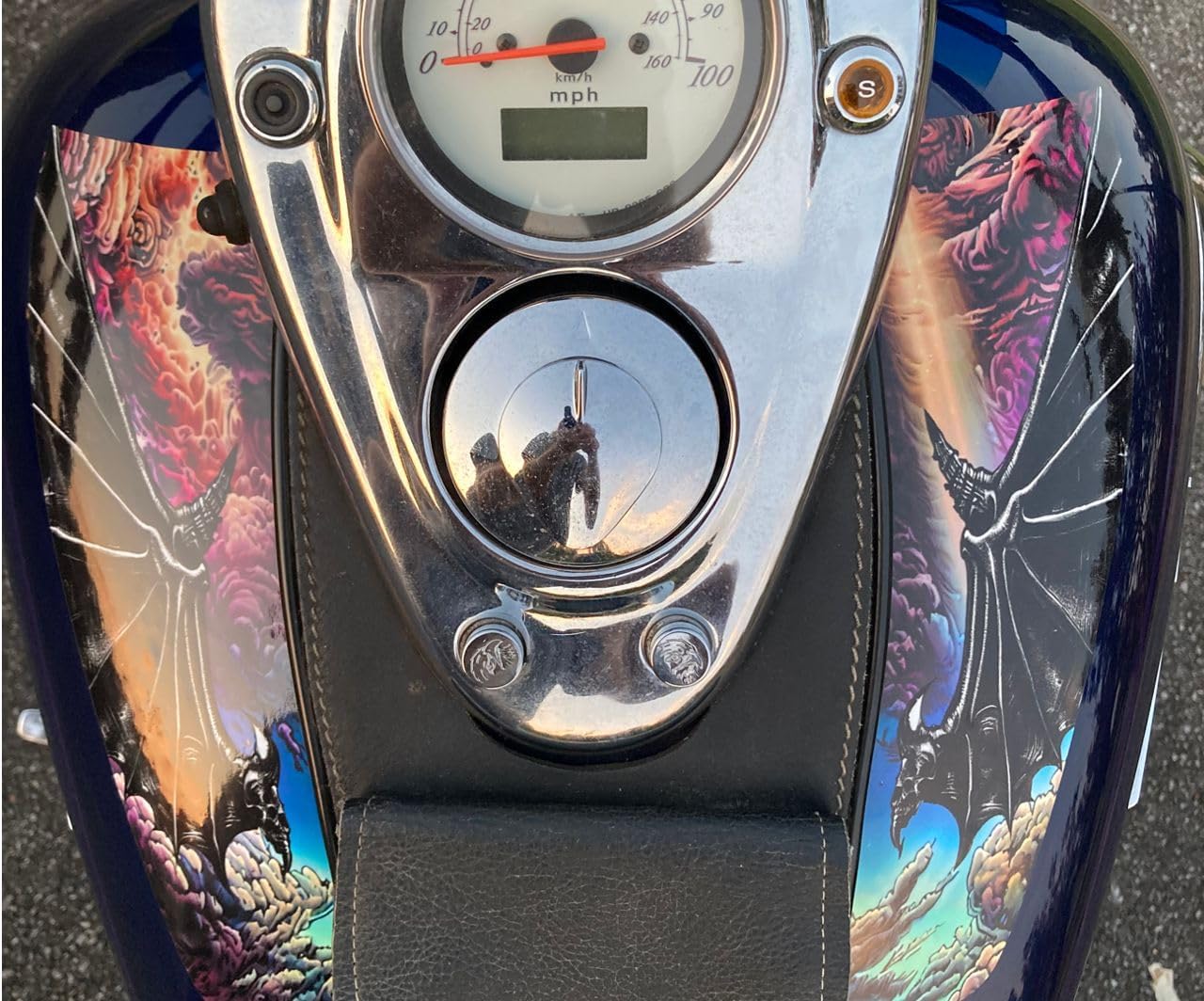 Amazon.com - Mural Style Motorcycle Tank Decals - 2pc Set - Devil's ...