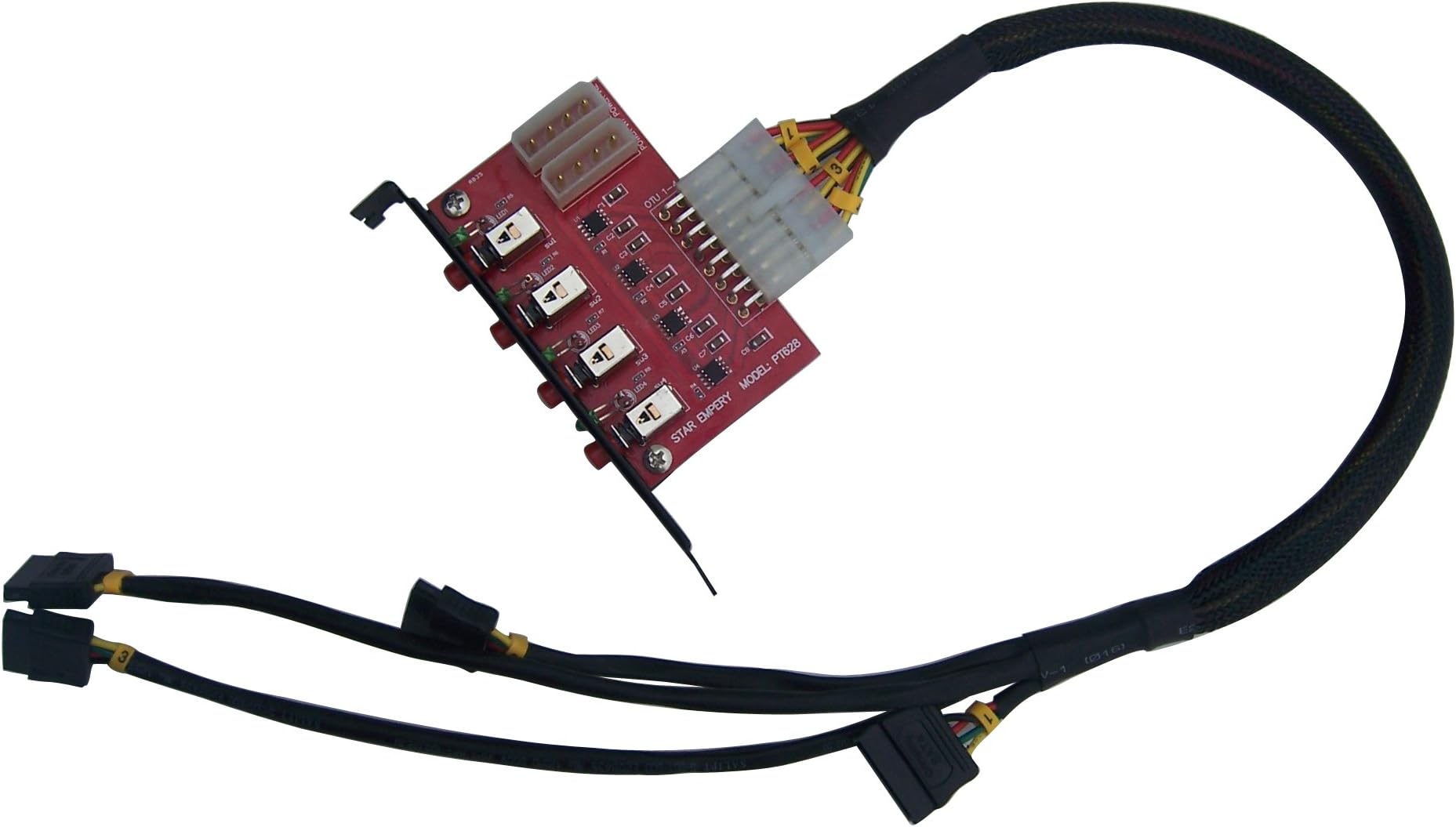 Amazon.com: SATA Device Power Switch 4 Channel SATA Hard Drive HDD ...