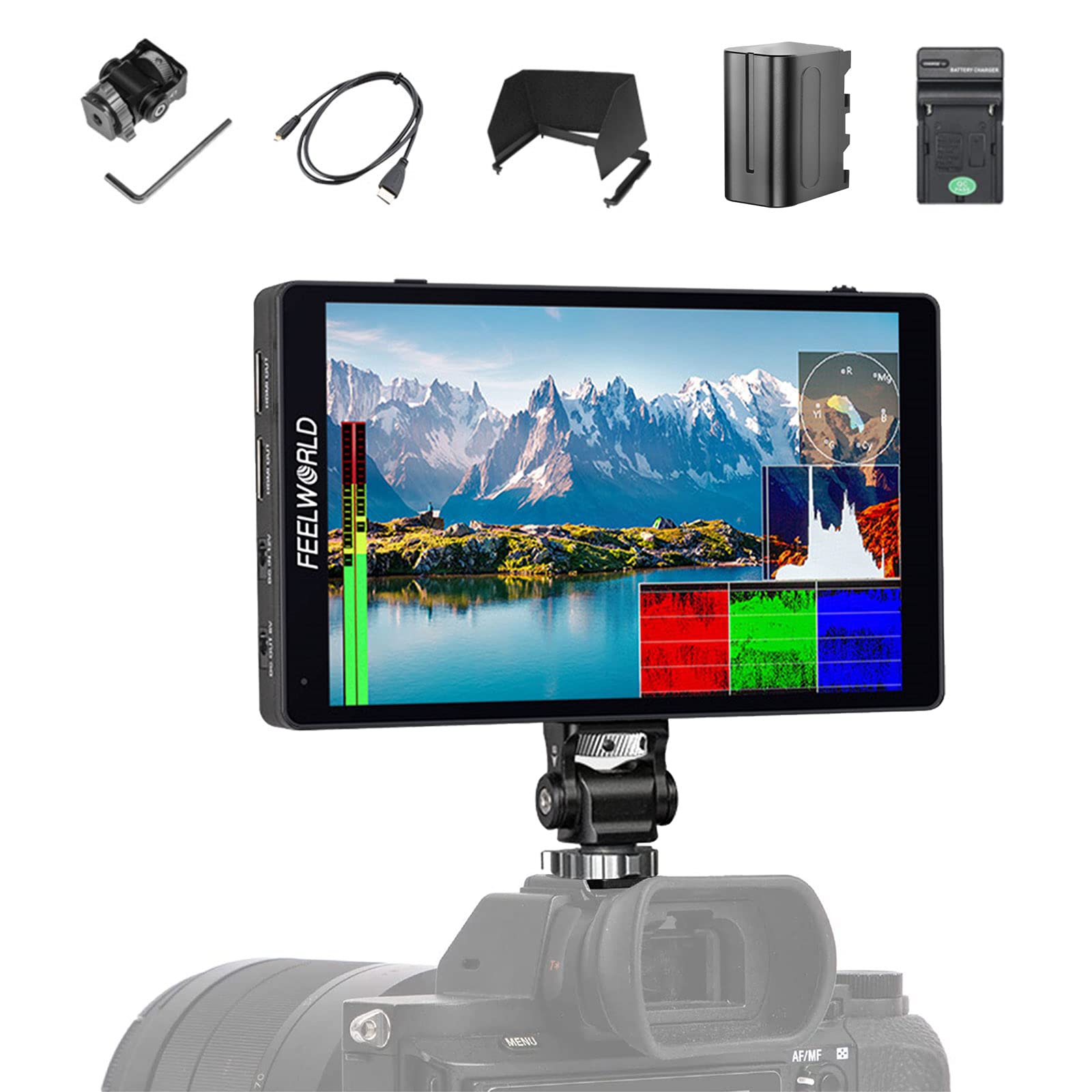 Buy Feelworld F7 Pro 7 Inch Touch Screen DSLR Camera Field Monitor with ...