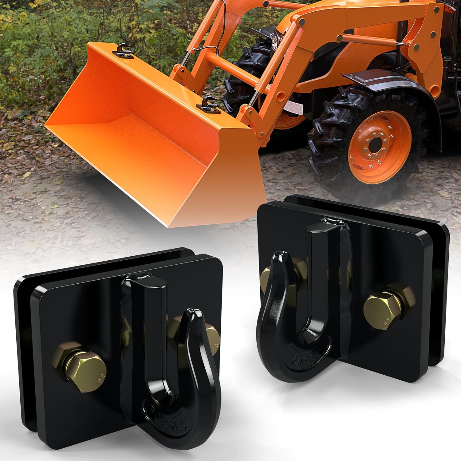 Amazon.com: Sulythw 5/16" Tractor Bucket Hooks, (2 Pack) Max 15,000lbs ...