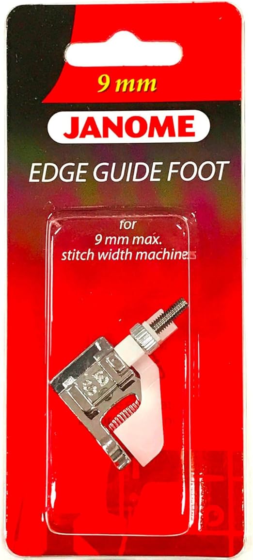 Amazon.com: Edge Guide Foot #202100003 for Janome 9mm Max Stitch Width ...