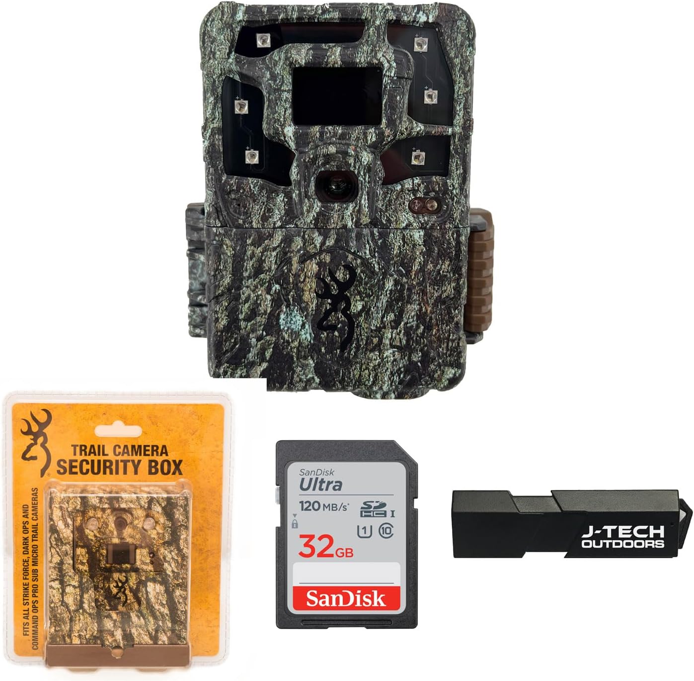 Amazon.com : Browning Strike Force Pro X 1080 Trail Game Camera Bundle ...