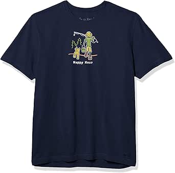 Amazon.com: Life is Good Men's Crusher T, Short Sleeve Cotton Graphic ...