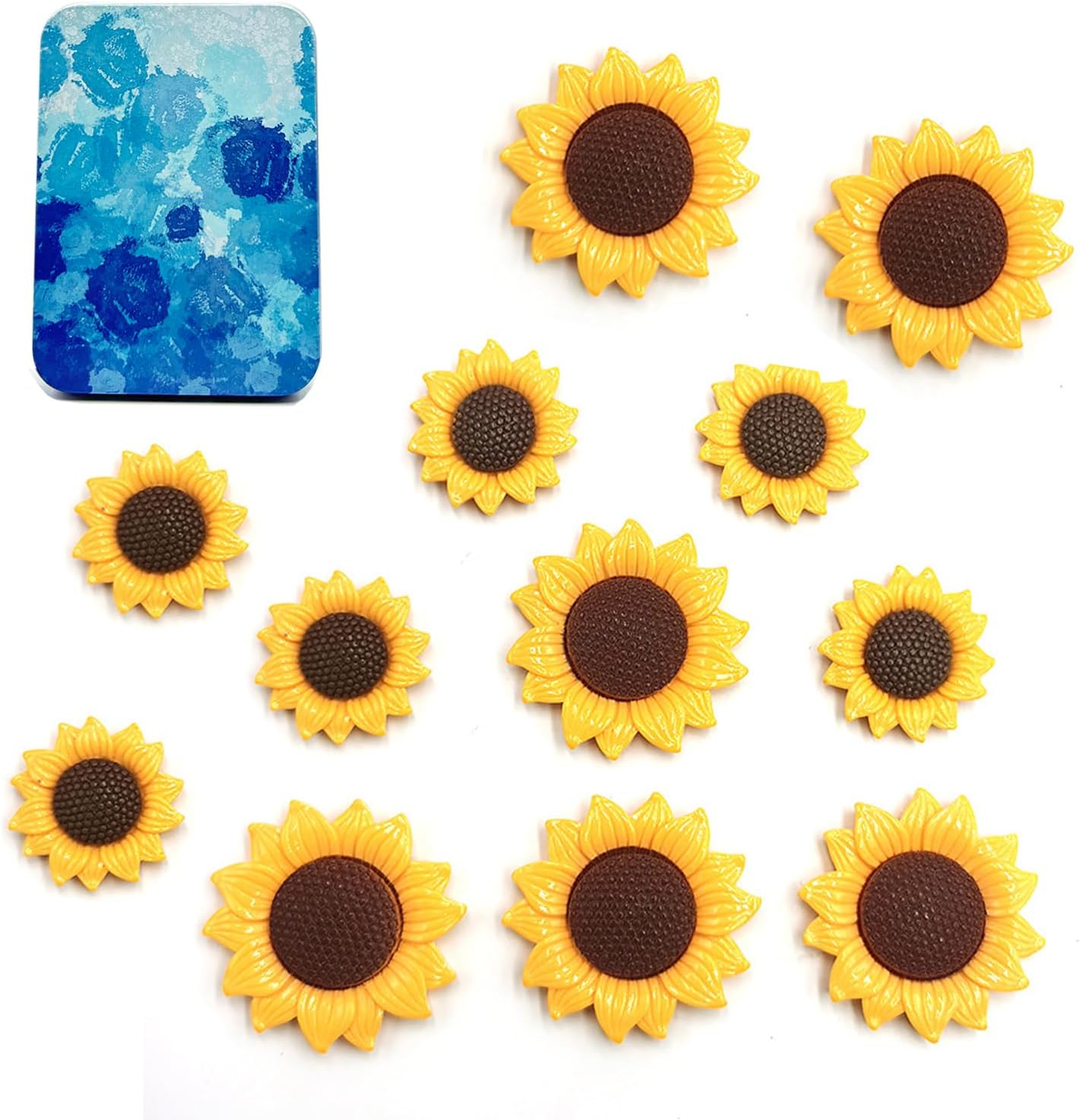 Amazon.com: Fridge Magnets Cute Sunflower Strong Magnets for Fridge, 12 ...