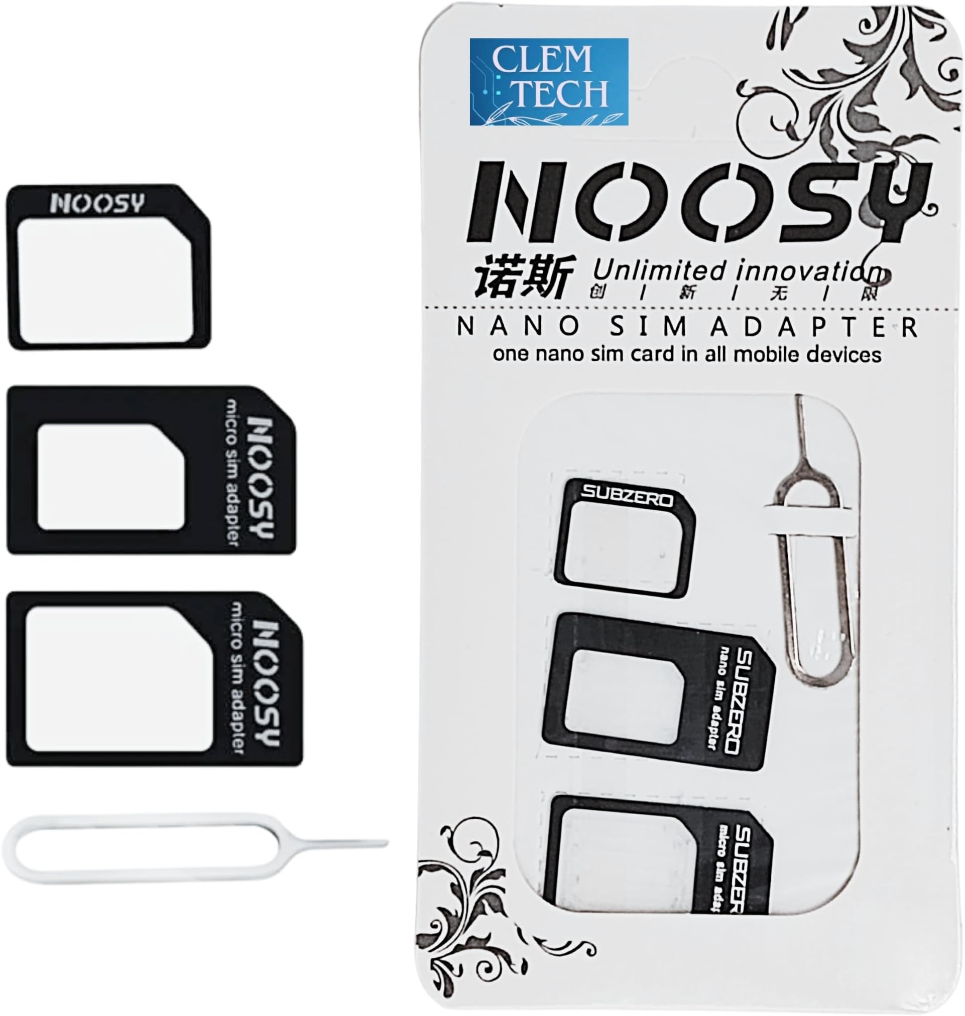 Nano SIM et micro SIM Cartes Kit Adaptateur pour Smartphone, Téléphone ...