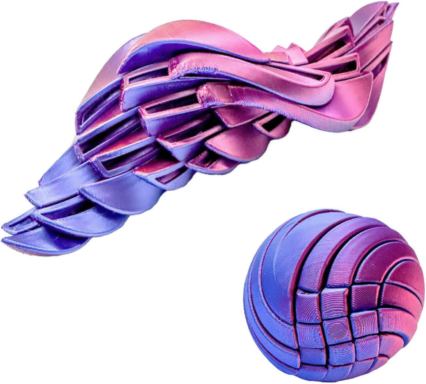 Amazon.com: 3D Printed Slime Ball Fidget Toy - Gear Sphere Stress ...