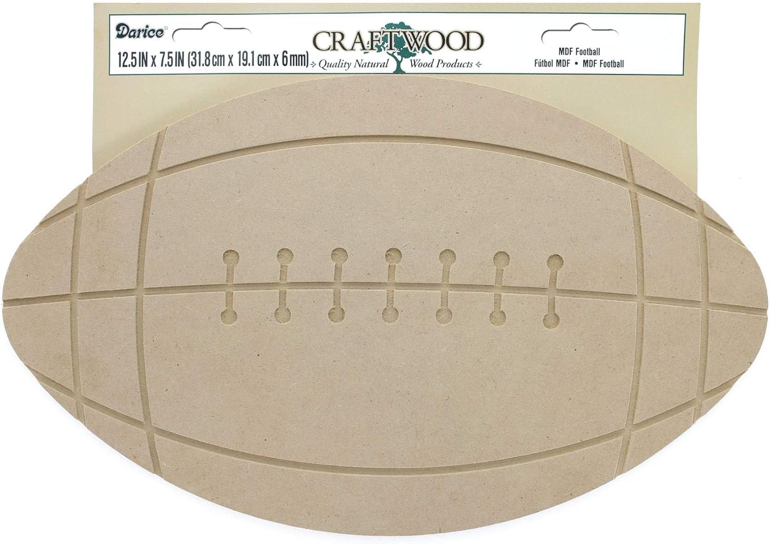 Amazon.com: Darice MDF Football, 12.5 by 7.5-Inch