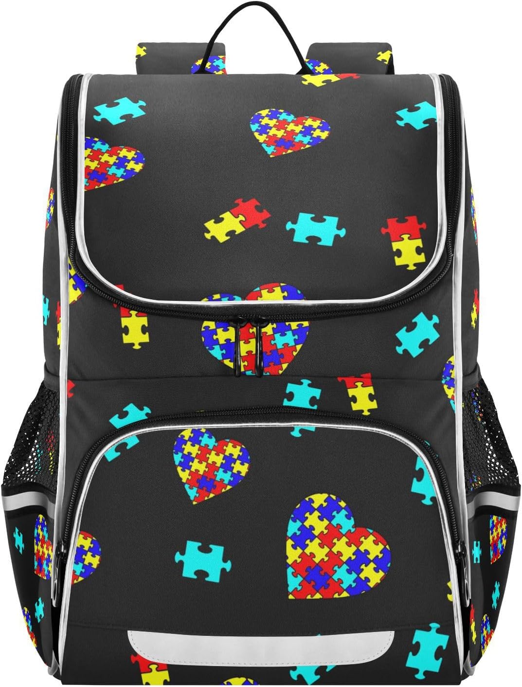 Amazon.com: XUWU Autism Awareness Colorful Puzzle Backpack with ...