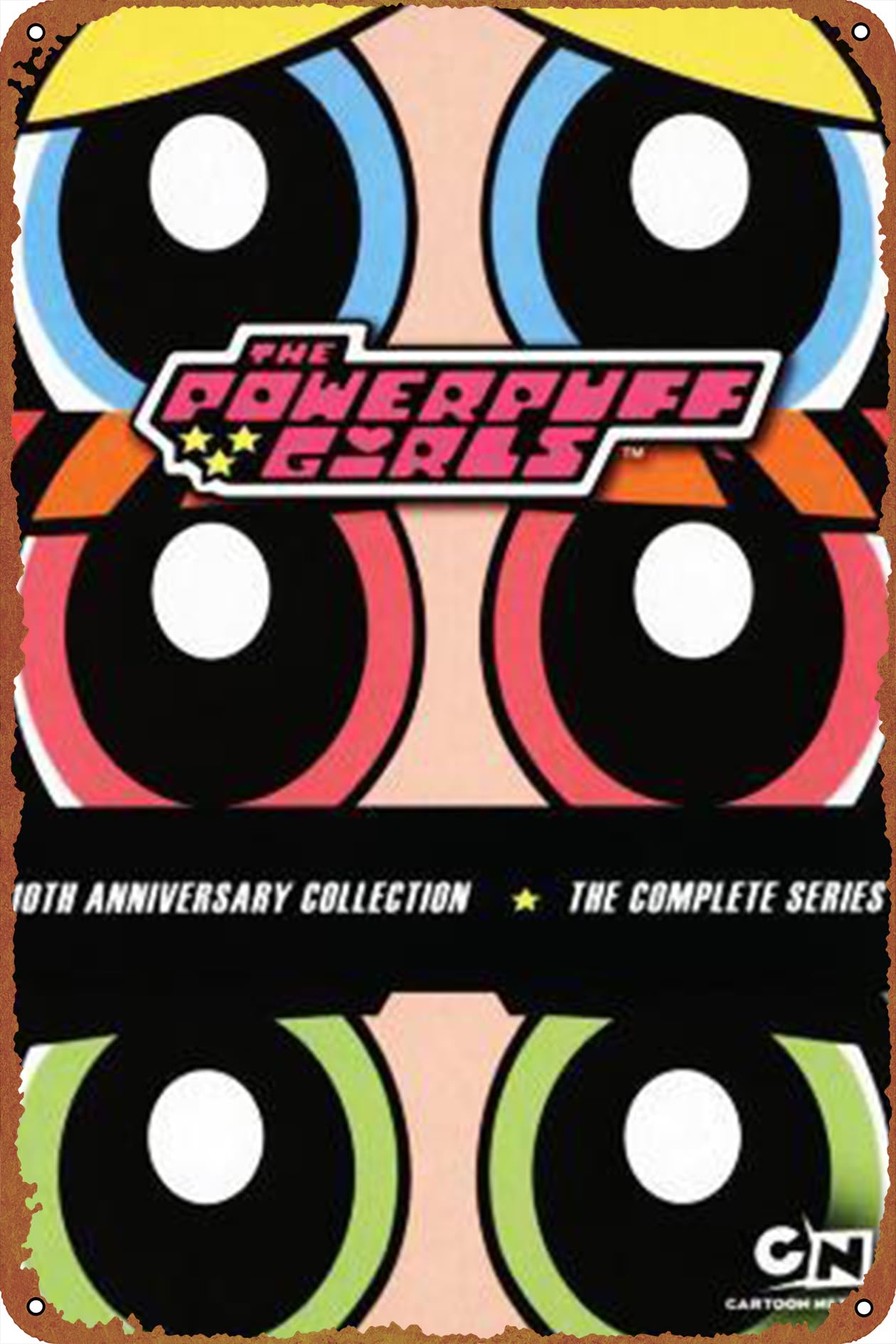 Amazon.com : The Powerpuff Girls Vintage Metal Tin Sign Garage Sign ...