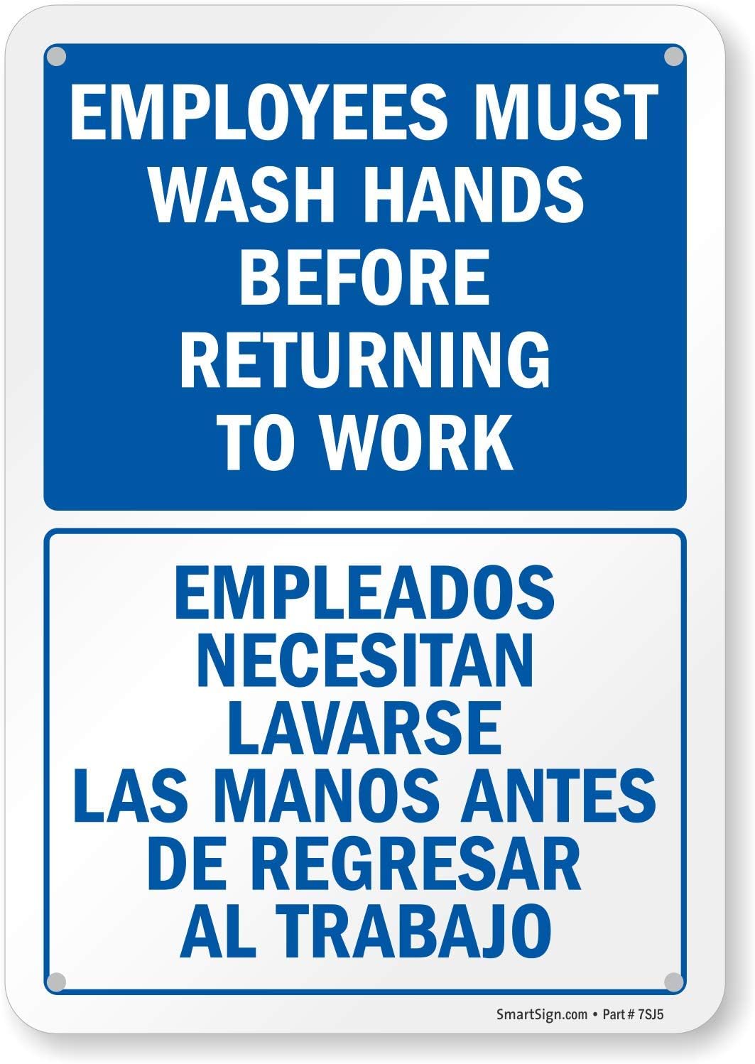 Amazon.com: Hand Washing Signs Wash Hand Sign Sticker, 10 Pack 10" x 7 ...