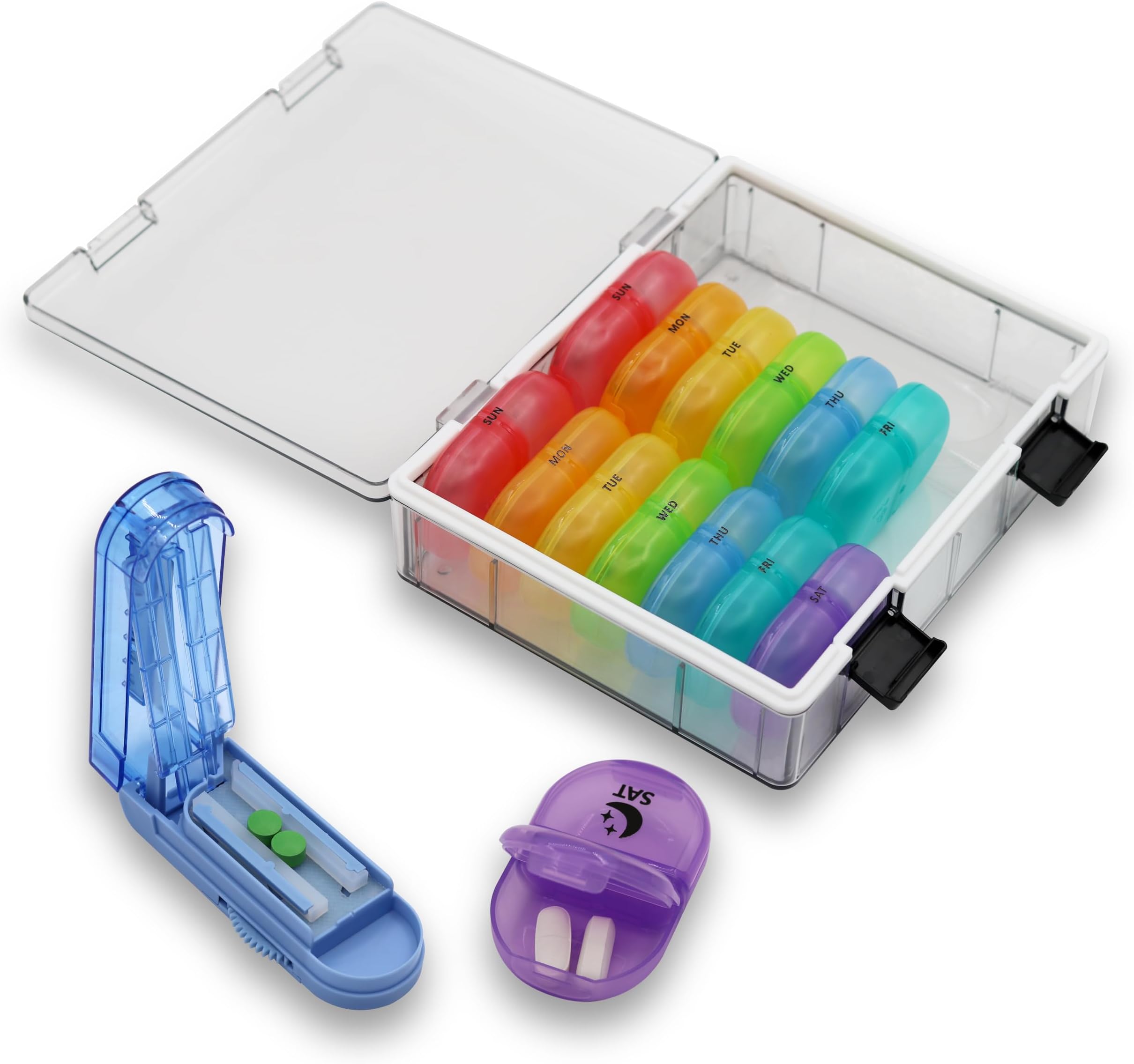 Amazon.com: 31 Days Pill Organizer Monthly Pill Box Organizer with 32 ...