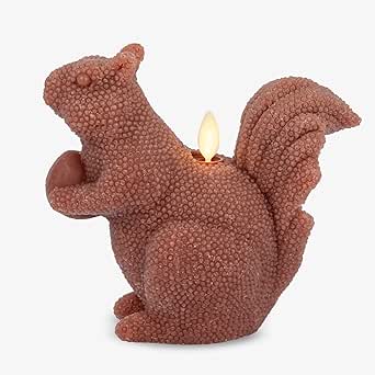 Amazon.com: Luminara Flameless Home Decor - Squirrel Figural LED Candle ...