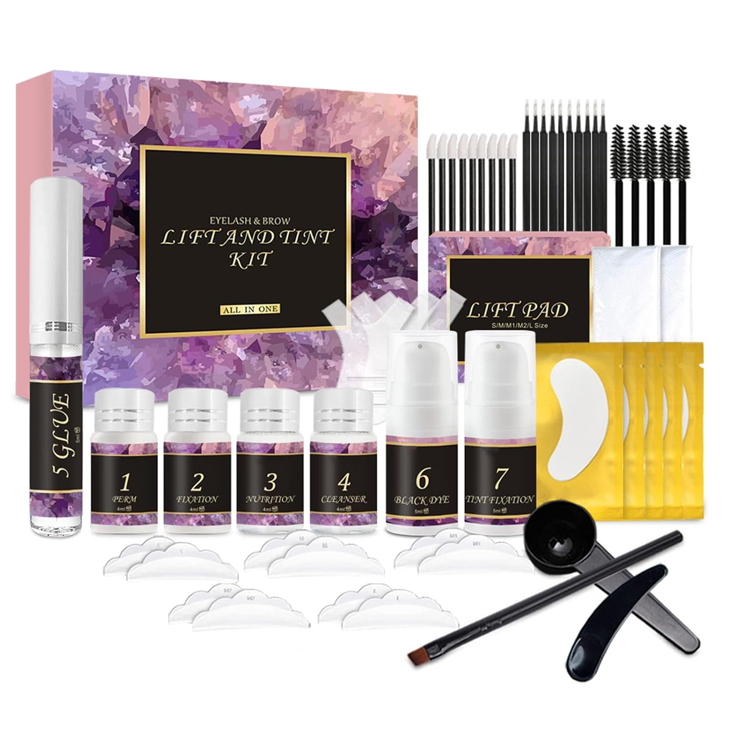 Amazon.com: Lash Lift Kit & Brow Lamination Kit, 2 in 1 Eyelash Perm ...