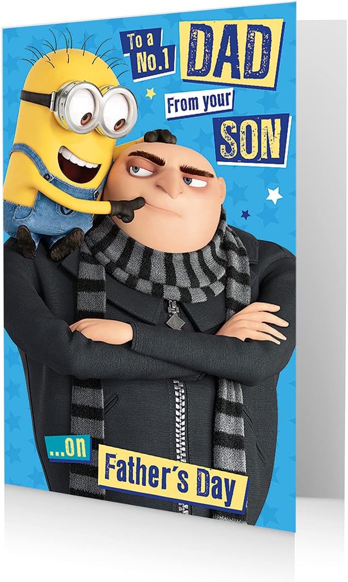 Despicable Me Fathers Day Card for Your Dad, Minions Father's Day Card ...