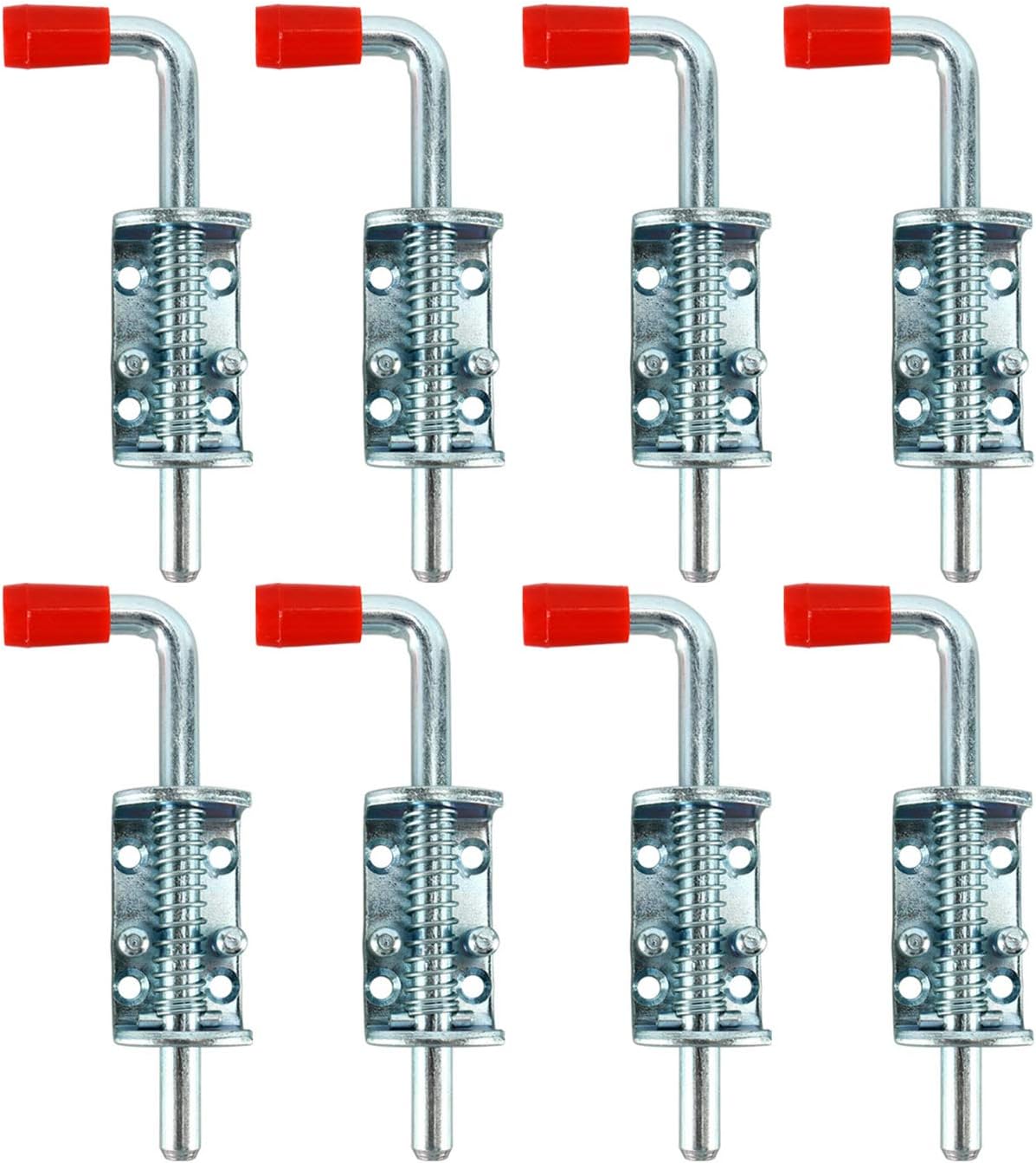 Amazon.com: Homend 8 Pack Metal Lock Barrel Bolt Spring Loaded Locking ...