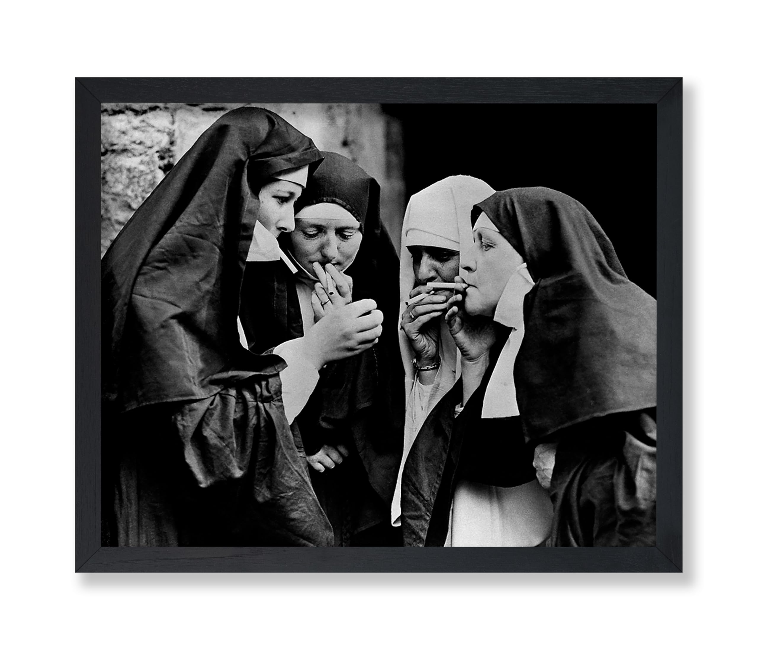 Amazon.com: Poster Master Smoking Nuns Poster - Lighting Cigarettes ...