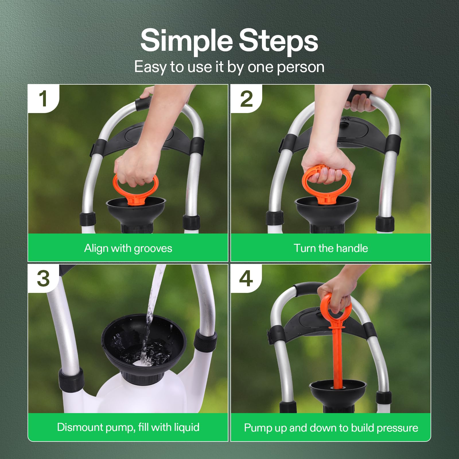 Snapklik.com : VIVOSUN 3.2 Gallon Lawn And Garden Wheeled Pump ...