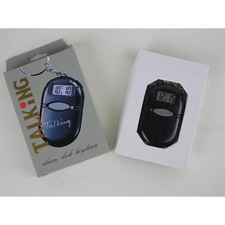 Amazon.com: Oval Talking Alarm Clock Keychain - White : Home & Kitchen