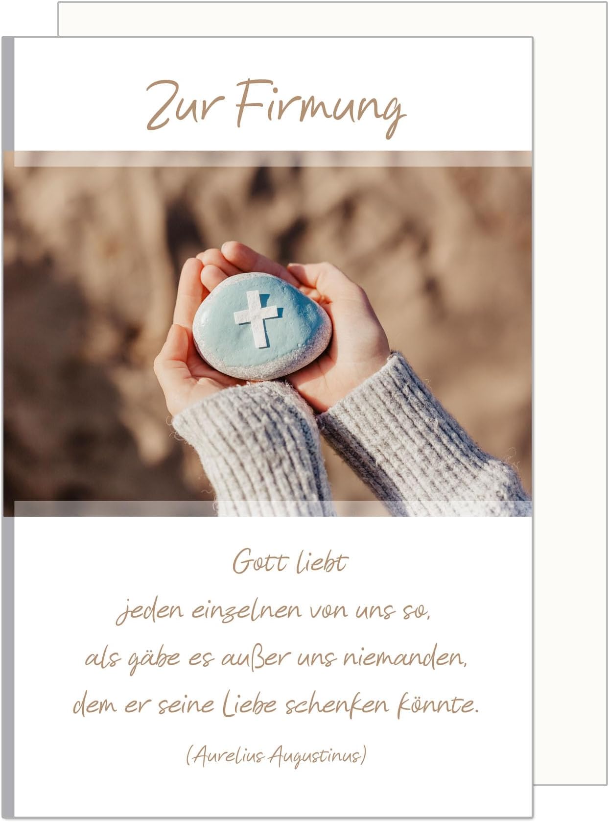 Edition Seidel Premium Glückwunschkarte zur Firmung mit Umschlag ...