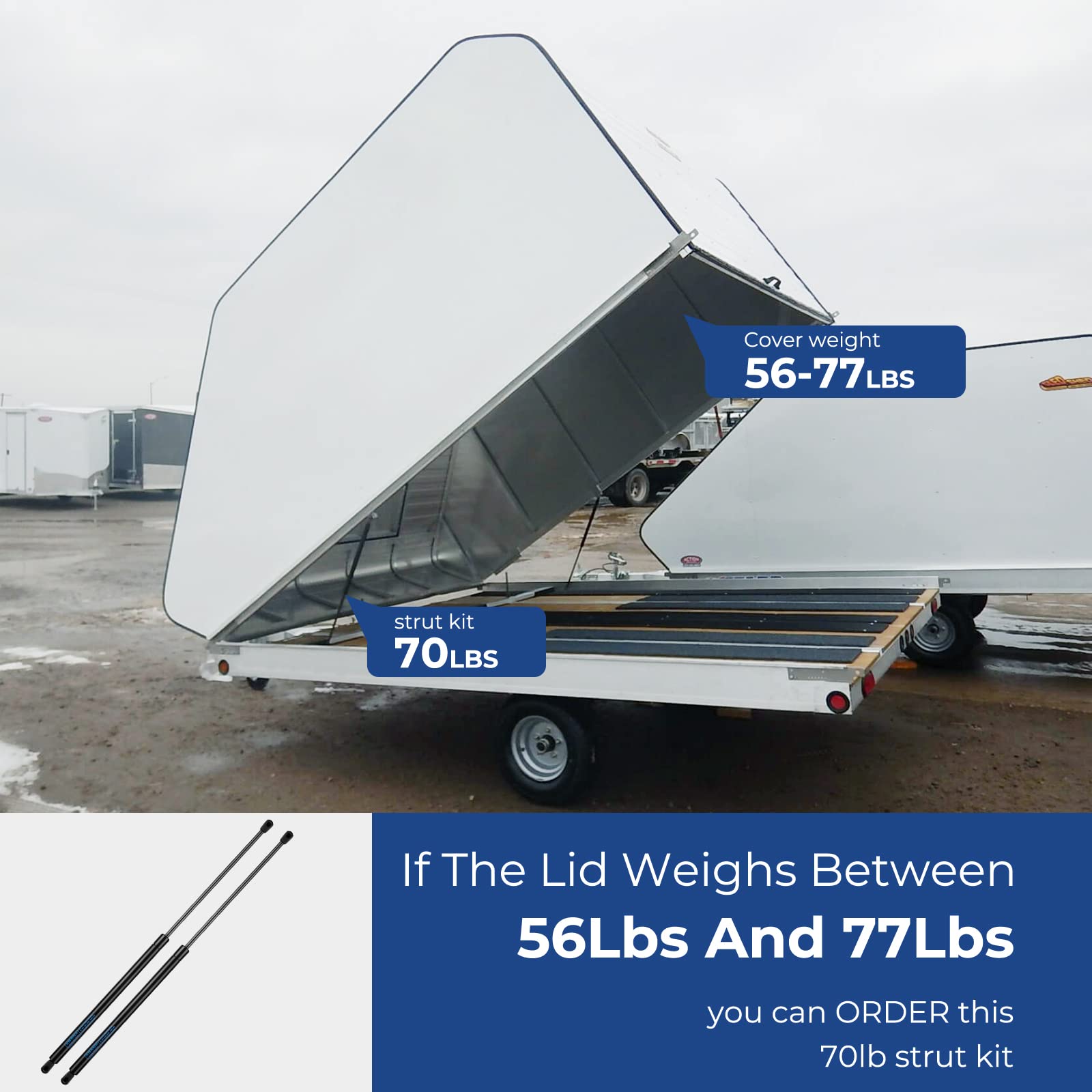 Snapklik.com : 024339 26 Inch 70LB Gas Spring Struts, C1612492 26” 311N ...