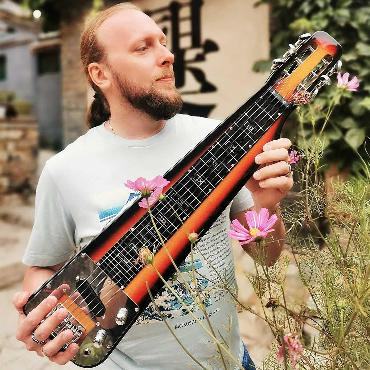 Amazon.com: Rogue RLS-1 Lap Steel Guitar with Stand and Gig Bag ...