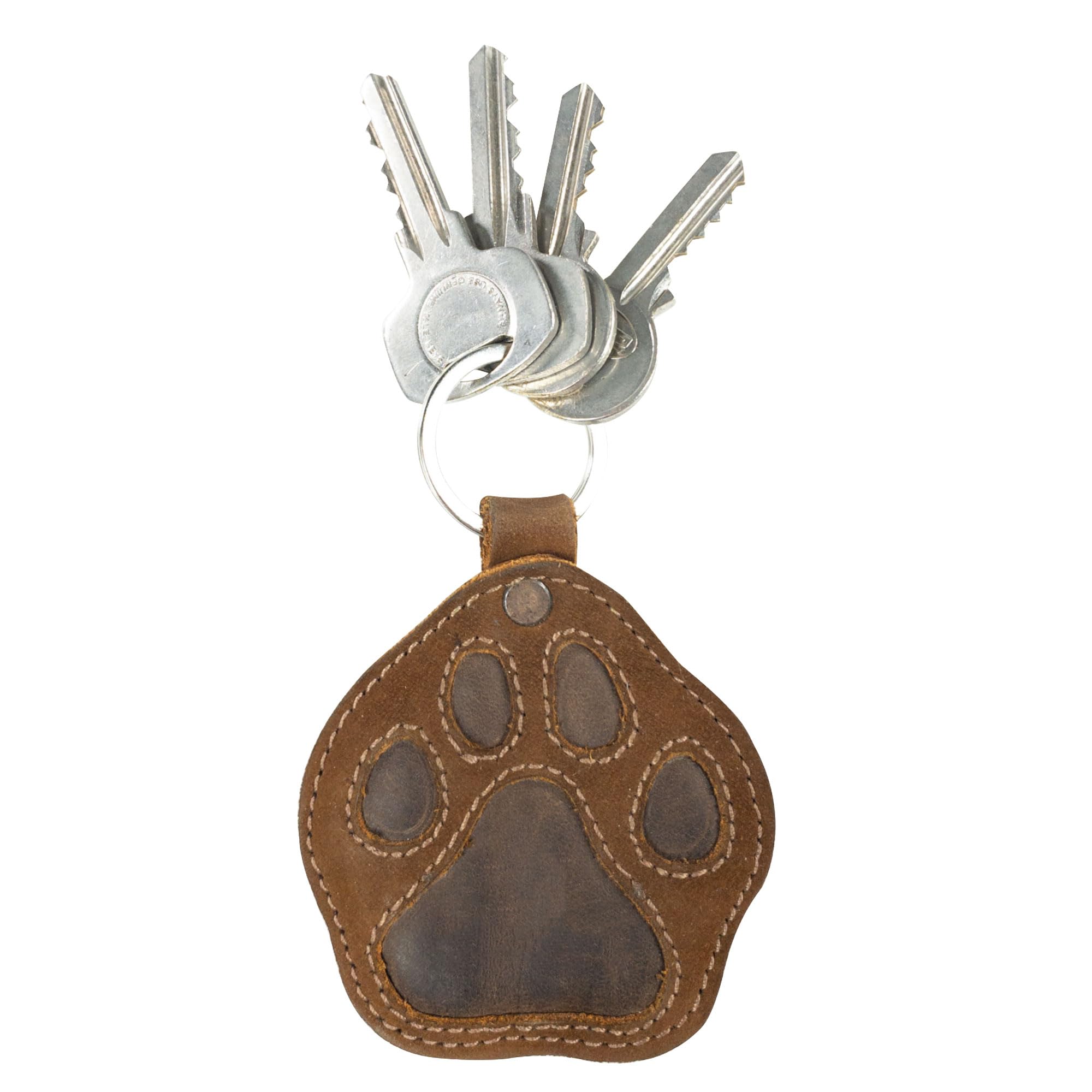 Amazon.com: Hide & Drink Leather Doggy Paw Keychain/Charm & Dog Lover ...