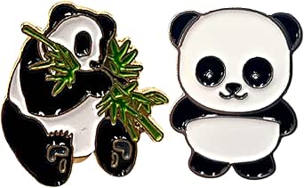 Amazon.com: Panda Lapel Pins, Animal Lovers Enamel Pin and Brooches for ...
