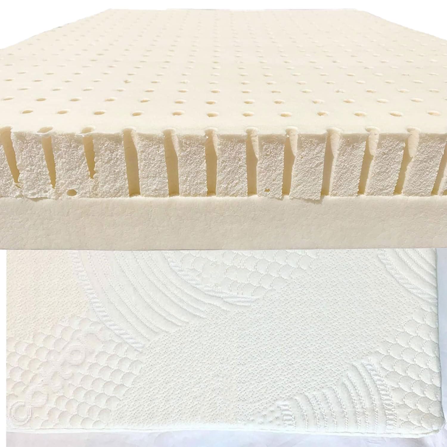 Amazon.com: 3” Inch Dual Zone Organic Latex Mattress Topper with ...