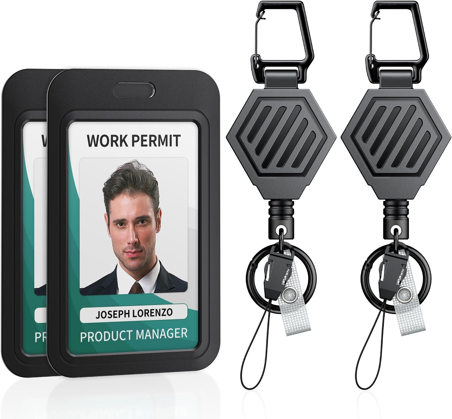 Amazon.com : Uniclife 2 Pack Heavy Duty Magnetic Retractable Keychain ...