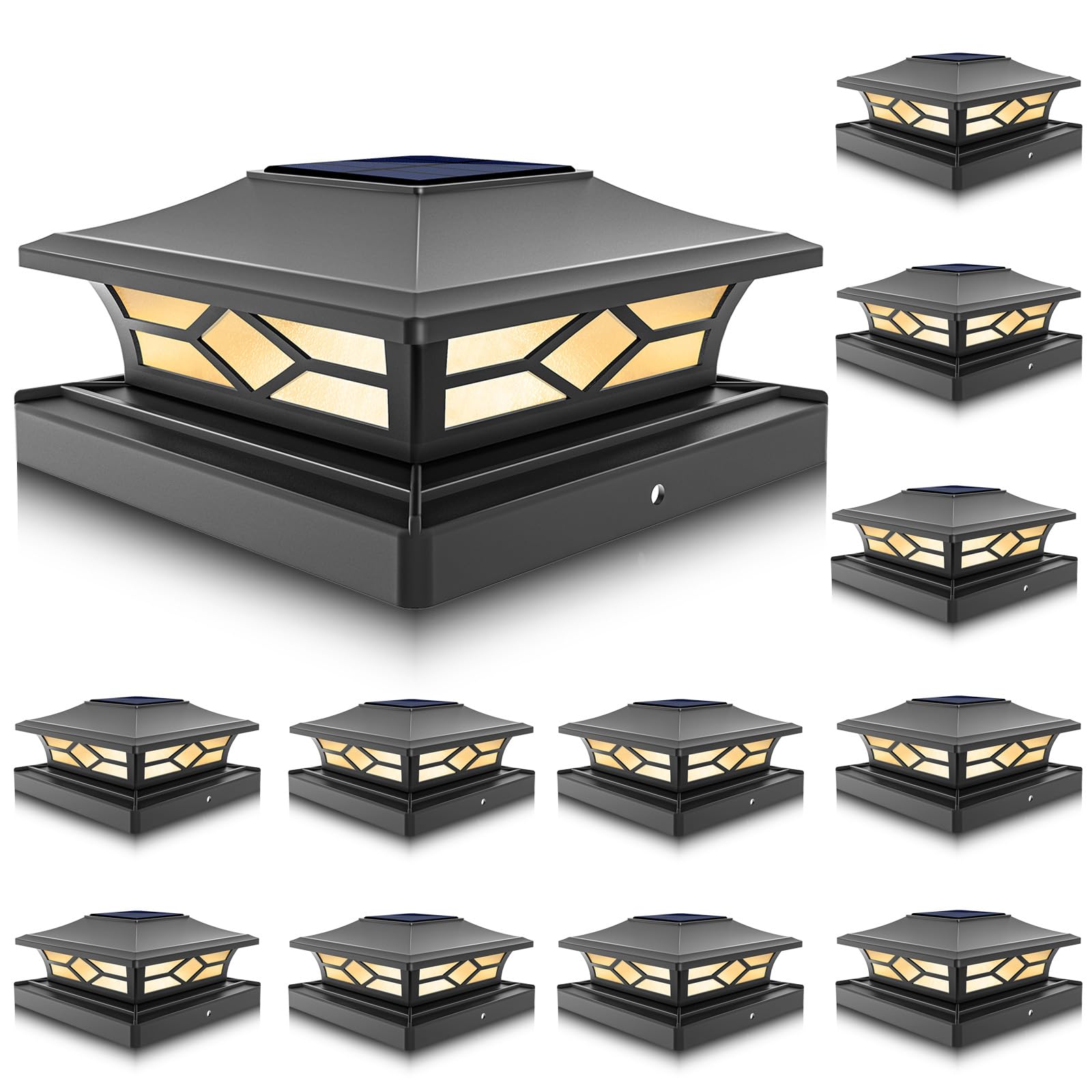 Snapklik.com : VOLISUN Solar Post Cap Lights Outdoor,Deck Fence Powered ...