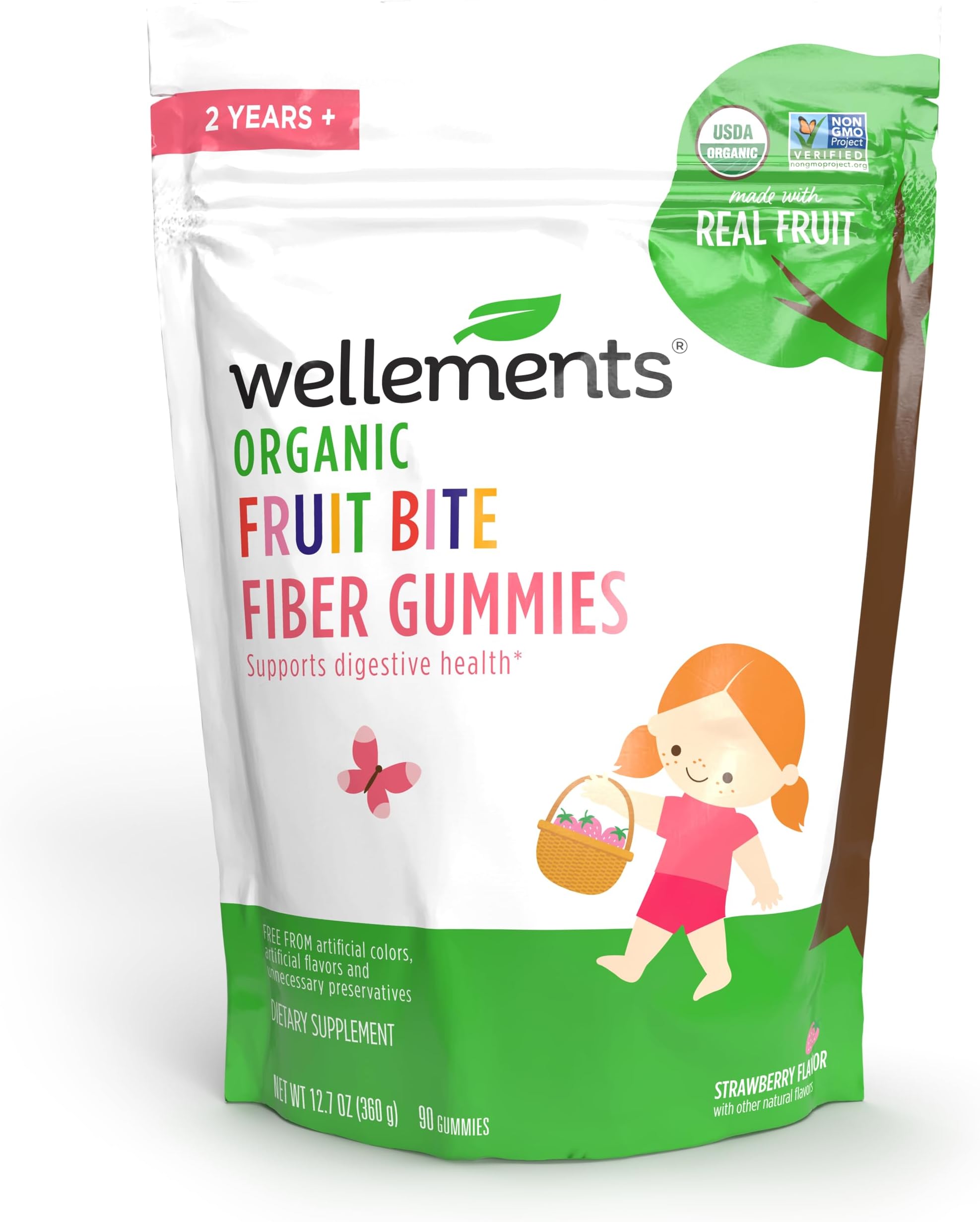 Amazon.com : Wellements Organic Fiber Fruit Bite Gummies | Supports ...