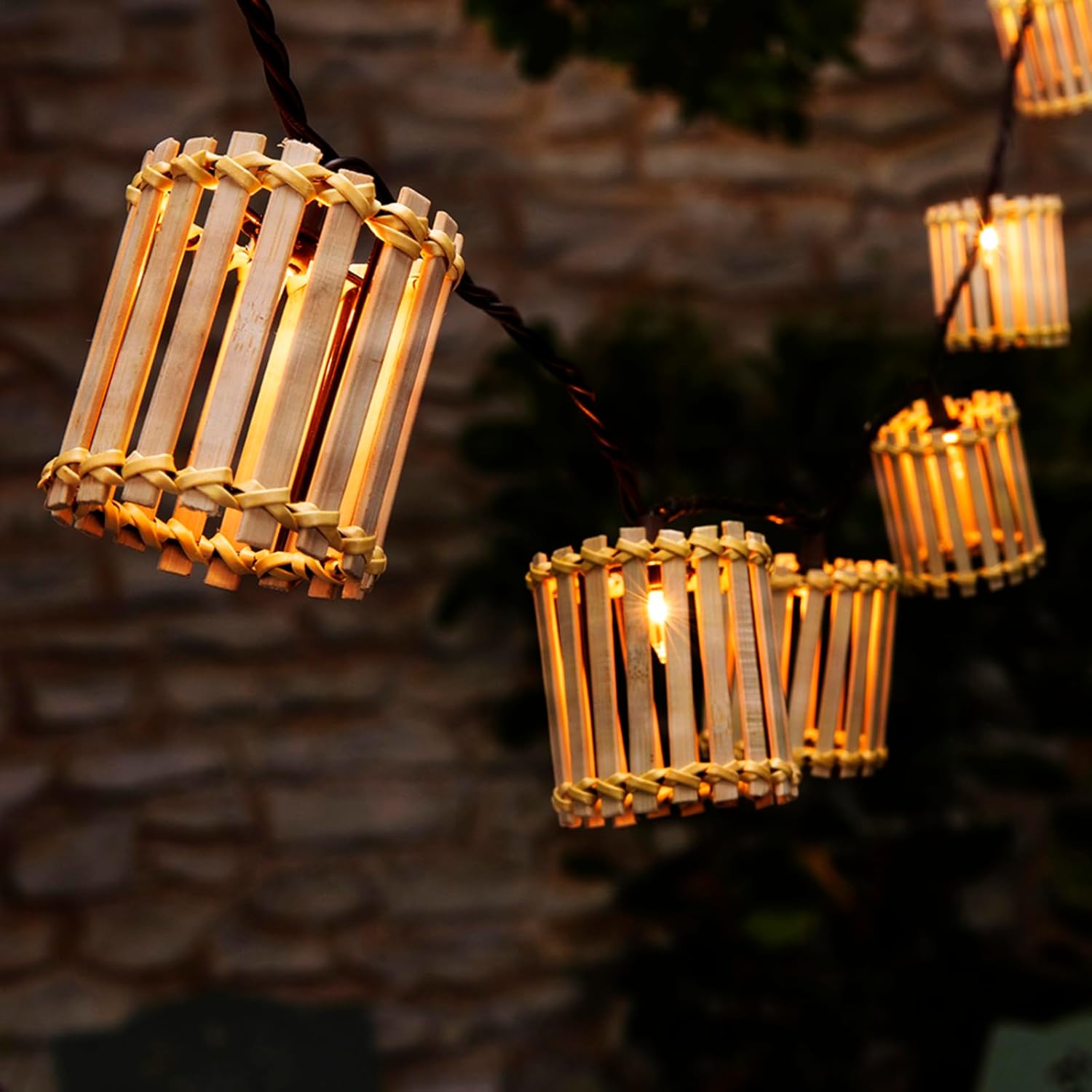 Decorative String Lights, 10 Incandescent Mini Bulbs with Natural ...