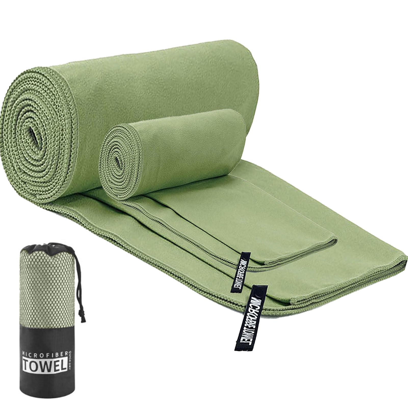 MODY RODY 2 Pack Absorbent Gym Towels for Working Out Sweat Microfiber ...
