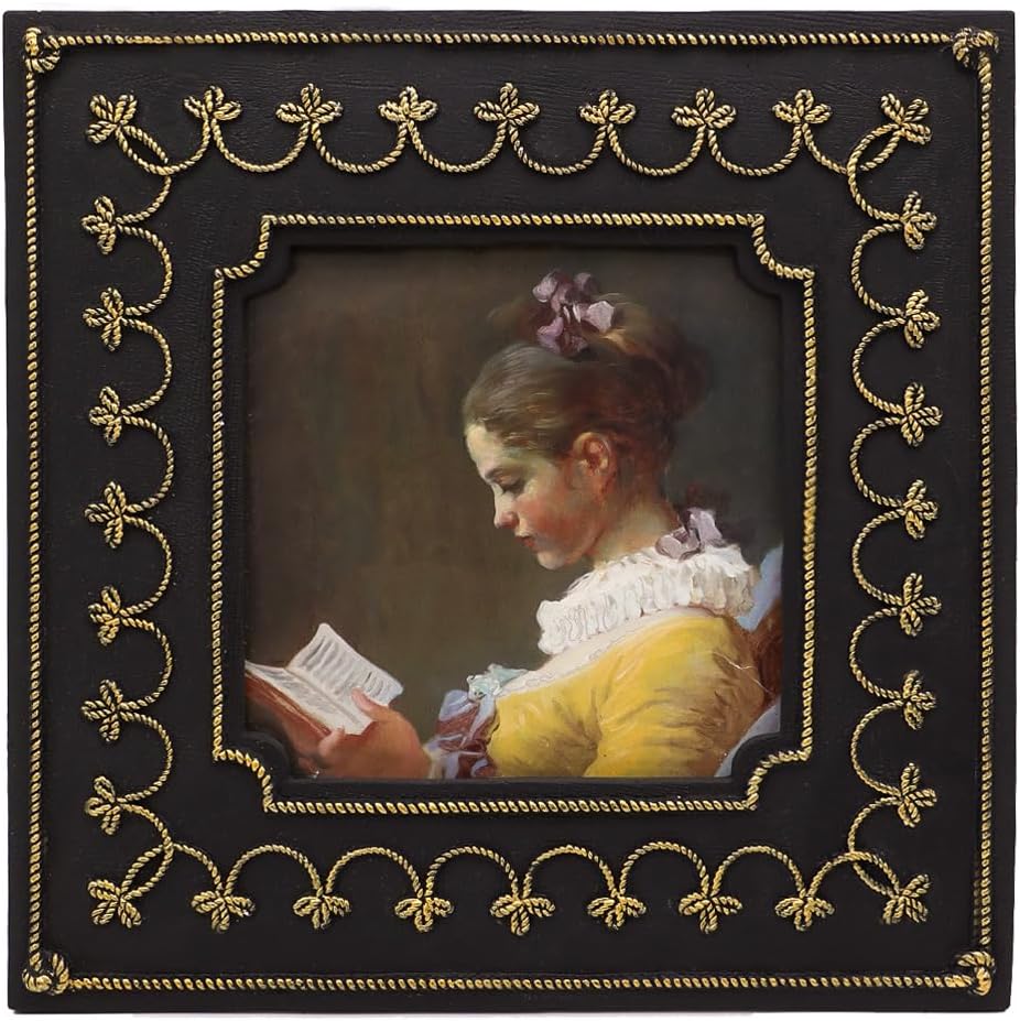 Amazon.com - SYLVIA'S SHOP 4x4 Vintage Picture Frame, Antique Black and ...