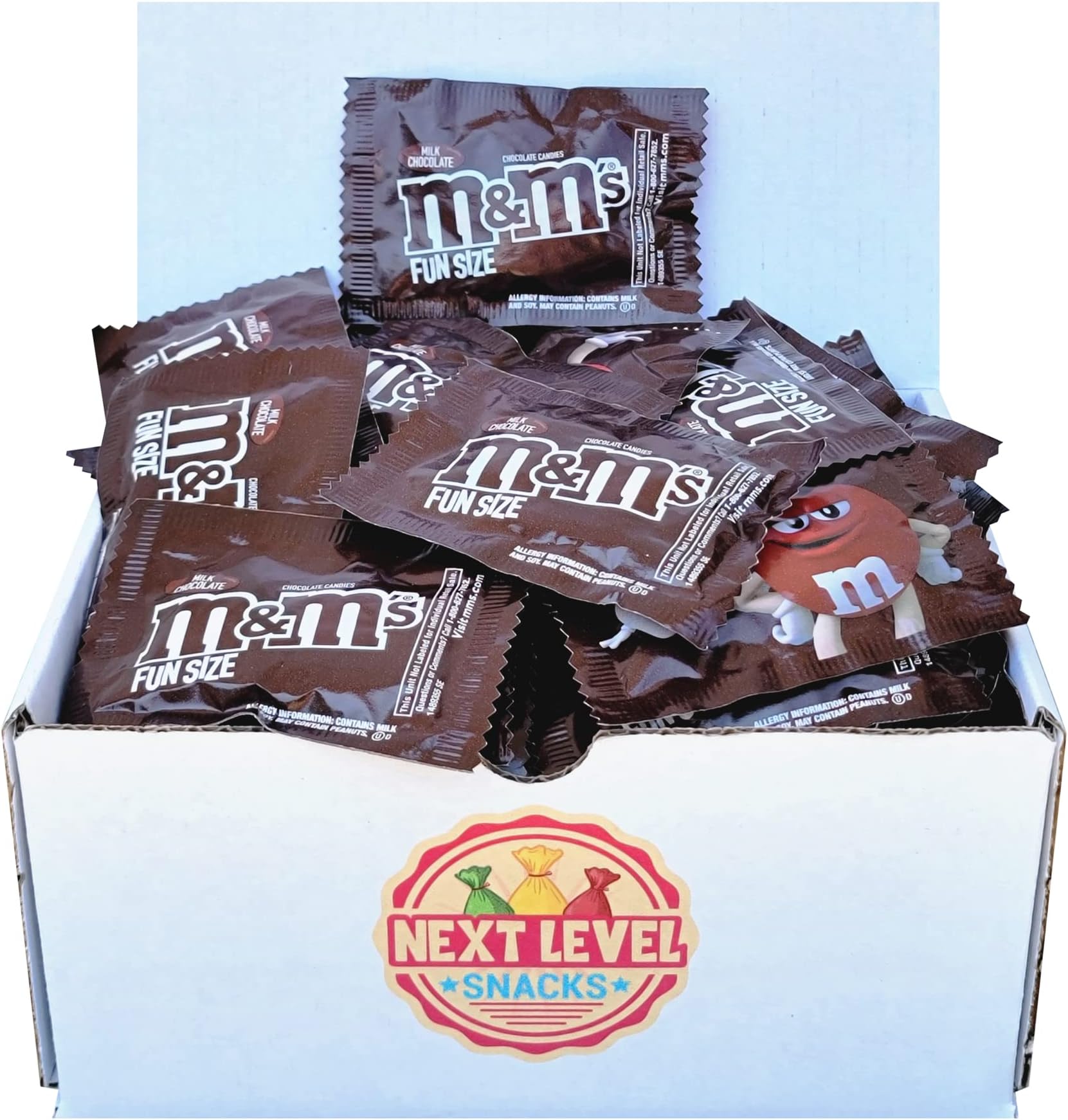 Amazon.com : M&Ms Milk Chocolate Fun Size Candy - 1 LB (Approx. 32 Fun ...