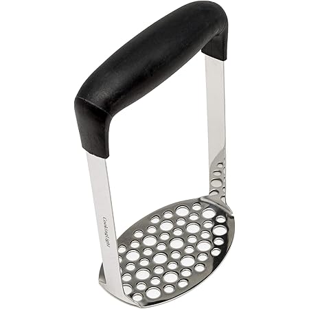 Amazon.com: OXO Good Grips Stainless Steel Smooth Potato Masher, Black ...